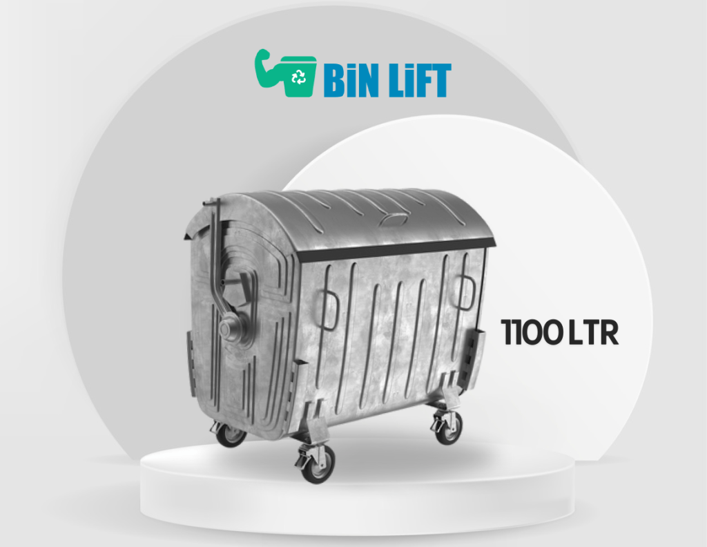 1100 Liter Galvanized Steel Bin | Bin Lift - Qatar